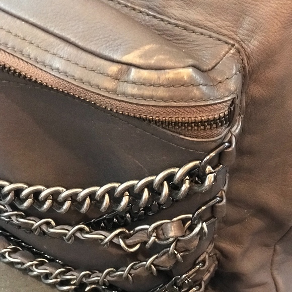 Ash | Bags | Ash Trendy Vintage Leather Backpack With Chains | Poshmark